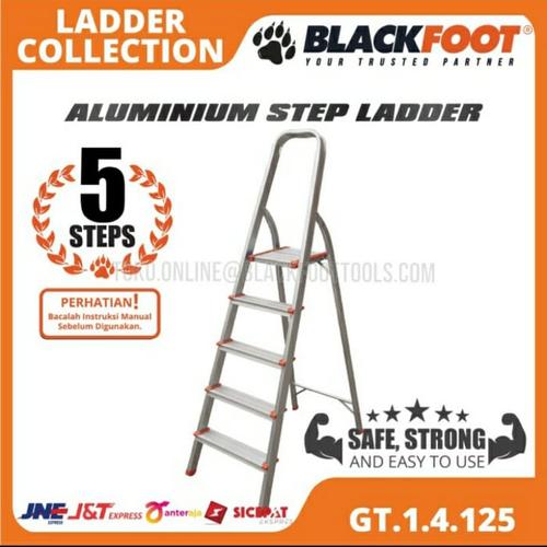 Jual BLACKFOOT- Tangga ALUMUNIUM 5S 5 Step- Tangga lipat rumah ladder ...