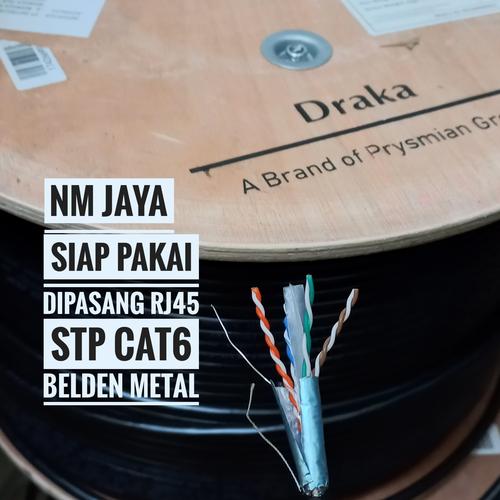 Jual 100 Meter Kabel Ftp Utp Cat6 Outdoor Draka 23AWG PE Jacket Black ...