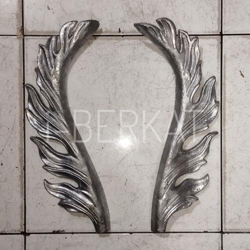 Jual Ornamen aksesoris pagar besi - daun kelapa / lidah api - aluminium ...