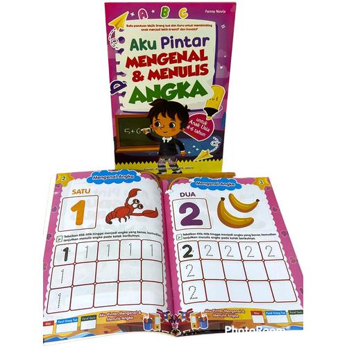 Jual Buku Anak Aku Pintar mengenal & Menulis Angka Untuk Anak Usia 4-6 ...