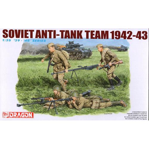 Jual Figure SOVIET ANTI-TANK TEAM 1942-1943 Skala 1:35 Mokit Dragon ...