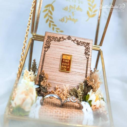 Promo KOTAK PERHIASAN CINCIN & LOGAM MULIA | Jewellery Box PETFLOW - LM ...