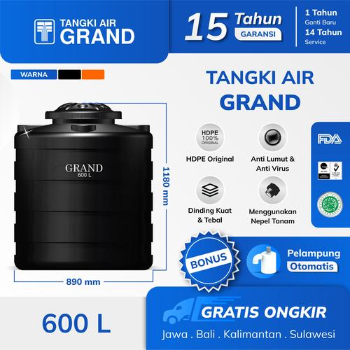 Jual Toren Tandon Air Grand 600 Liter Sertifikasi Tangki Halal 1 ...