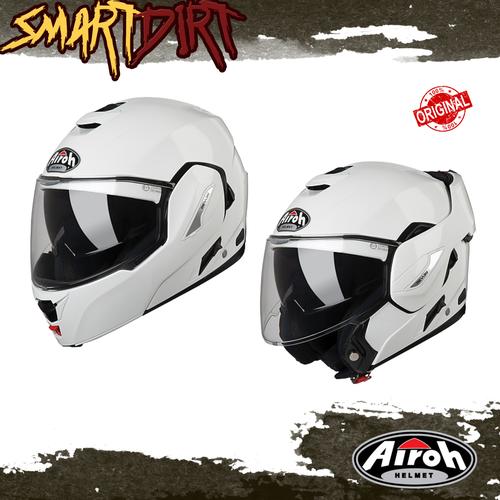 Jual HELM AIROH REV19 WHITE GLOSS MODULAR HELM AIROH WHITE GLOSS ...