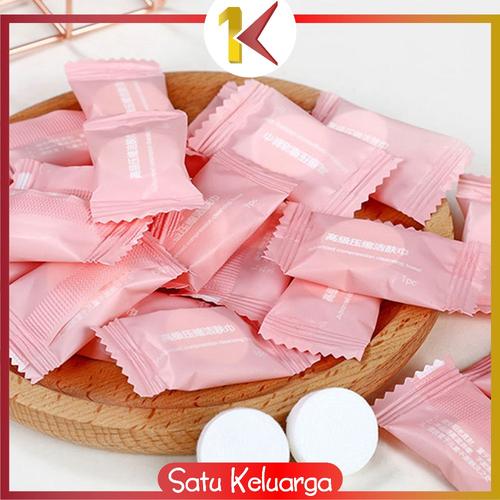 Jual SK-K142 Tissue Bulat Mini Travel Sekali Pakai / Masker Wajah ...