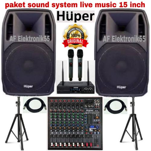 Jual Paket Sound System Full Huper AK 15 A + Mixer Huper Original ...