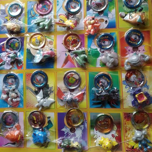 Jual mainan action figure pokemon + tazos kaleng mini 1lembarisi30pcs ...