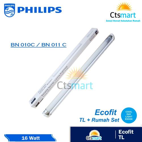Jual Tl philips bn010c 1200mm led tube ecofit t8 set 16w 16 w kap komplit - Lampu - Jakarta ...