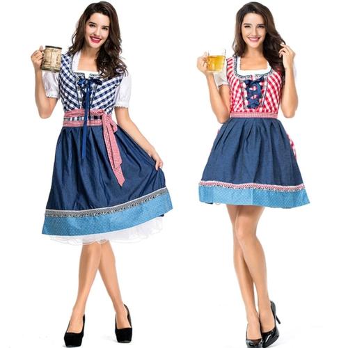 Jual Bavarian Octoberfest Germany Costume Adult Woman Halloween Wanita ...