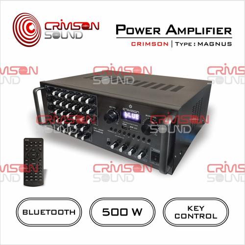 Jual POWER AMPLIFIER ADA REMOTE CONTROL BLUETOOTH 500 Watt CRIMSON ...