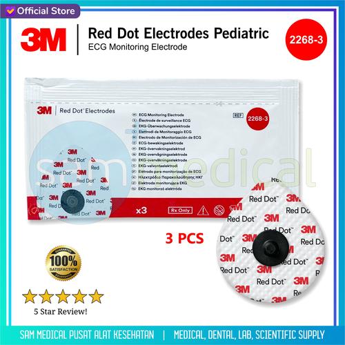 Jual 3M Red Dot Electrode / ECG Monitoring Electrode Pediatric @3pcs ...