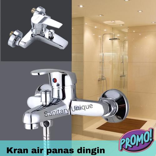 Jual Kran Shower Panas Dingin 2 Cabang /kran bathup body only - Bulat ...