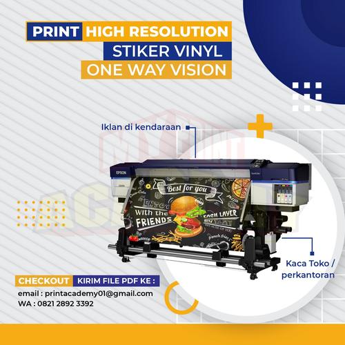 Jual Print high resolution stiker vinyl one way vision, stiker one way ...