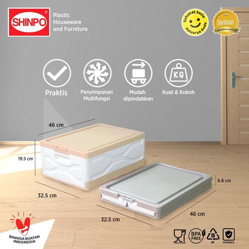 Jual Shinpo 148 Container Box Lipat Compact Kotak Folding Storage Box 1 ...