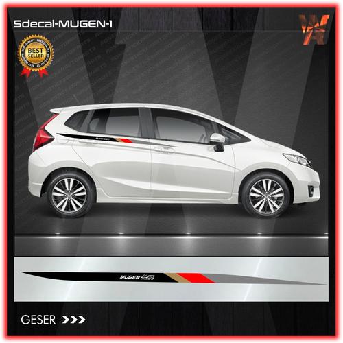 Jual Variasi Mobil Jazz Sticker Body Racing Universal Mugen 1 - Hitam ...