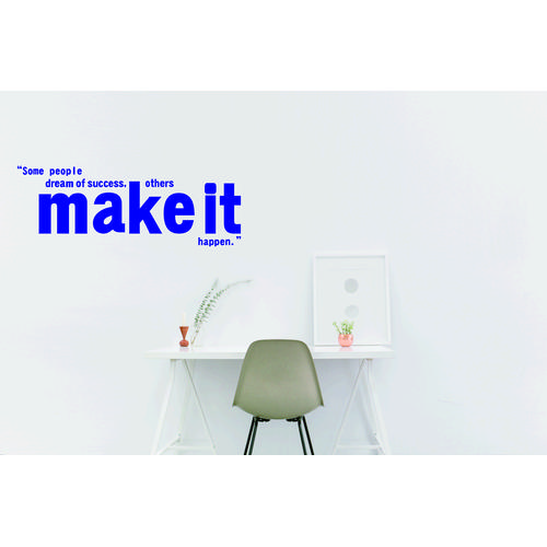 Jual Cutting Sticker Dinding Kaca Office Stiker Kafe Quotes Make it ...