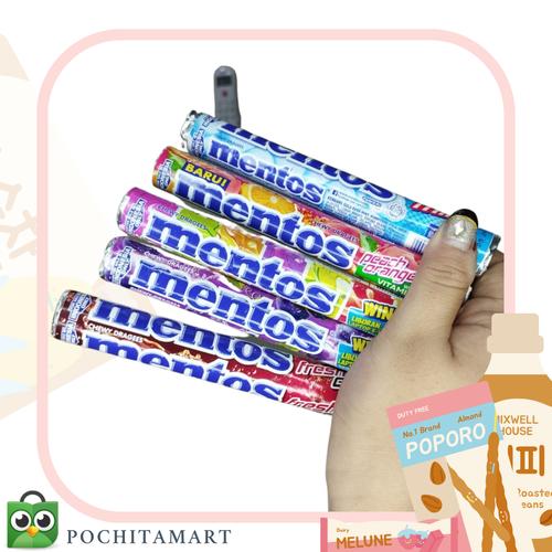 Jual Mentos Permen Buah / Mentos Permen Mint / Mentos Permen Cola ...