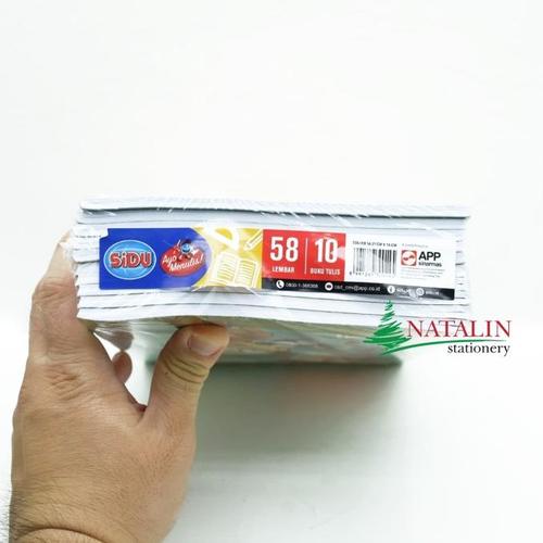 Jual Buku Tulis SiDU 58 Lembar isi 10 Buku / SDU EB / ATK Sekolah Anak ...