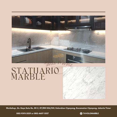 Jual Kitchen Set Marble | Marmer Import Slab | Statuario Marble - Per ...