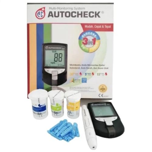 Jual Alat cek gula darah, test kolesterol, asam urat, auto check 3 in 1 ...