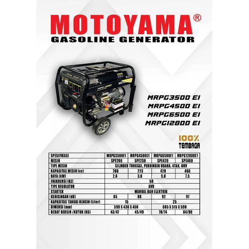 Jual Generator Motoyama MRPG4500e1 - Kota Manado - Sumber Teknik Mdo ...