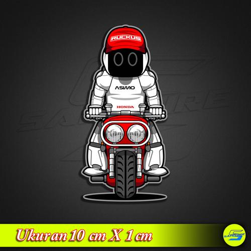 Jual Sticker ASIMO Honda Stiker Honda Monkey Asimo Motor - Jakarta ...