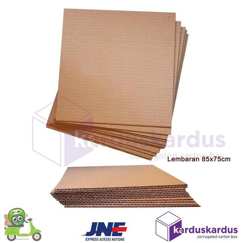 Jual KARDUS KARTON LEMBARAN 85 x 75 SINGLE WALLCORRUGATED SHEET POLOS ...