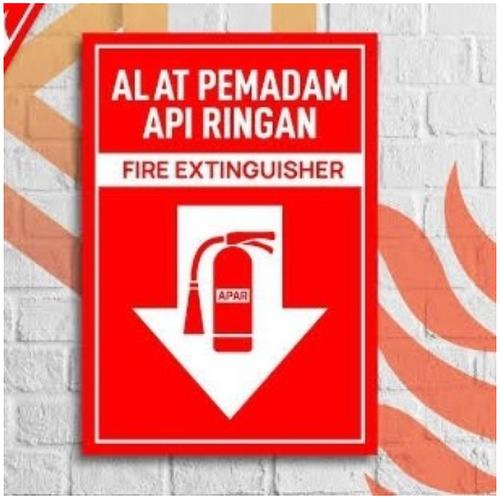 Jual Stiker Vinyl ALAT PEMADAM API RINGAN 23 X 30 CM SIGN RAMBU K3 ...