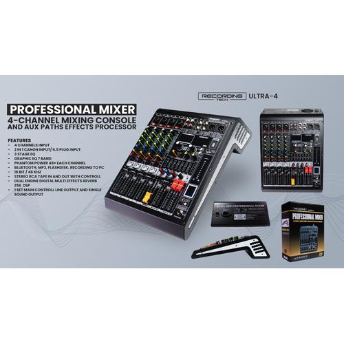 Jual RECORDING TECH Ultra 4 Mixing Console - Audio Mixer 4 Channel ...