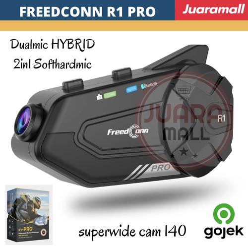 Jual INTERCOM R1 PRO BLUETOOTH HELM FREEDCONN R1 PRO ACTION CAM 2K R1 ...