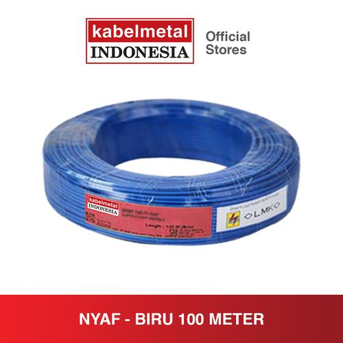 Jual Kabel Metal - Kabel NYAF 0.75 mm 100 Meter Serabut Tembaga Listrik SNI - Biru - Jakarta ...