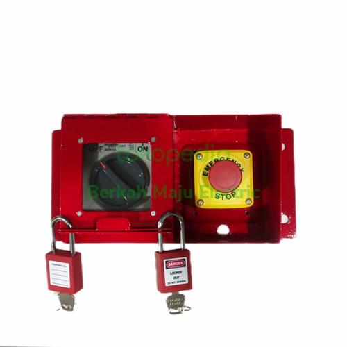 Jual LOTO Box 2 System Horizontal lengkap dengan padlock / LOTO Box ...