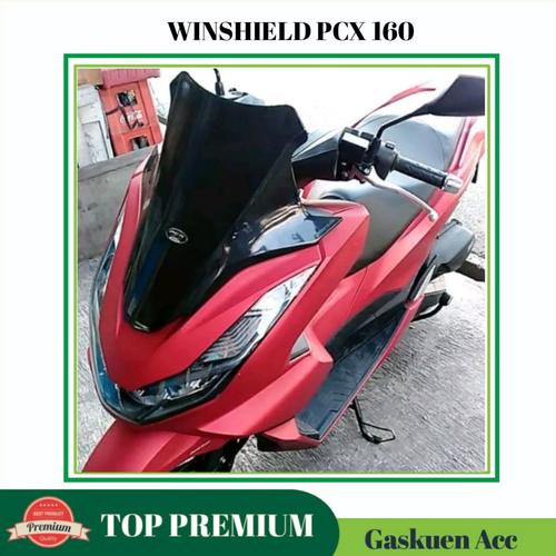 Jual Visor Windshield Honda PCX 160 2022 Ori Standar Hitam Clear dan ...