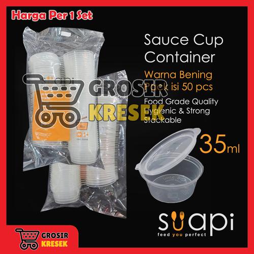 Promo [LBR] T127 Sauce Cup Container SUAPI PP 35 ml Plastik Wadah ...