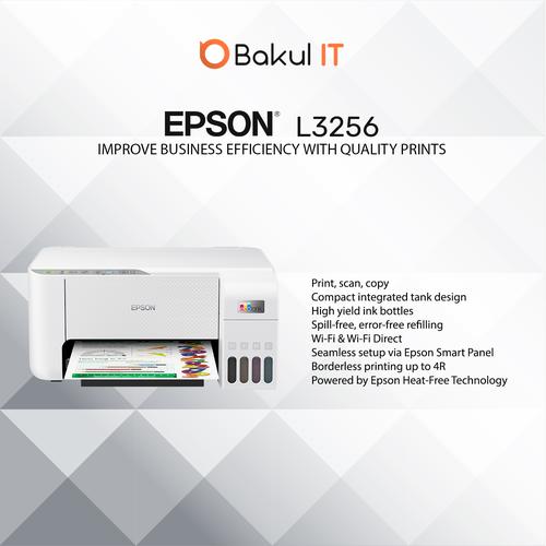 Jual Epson EcoTank L3256 A4 Wi-Fi All-in-One Ink Tank Printer White ...