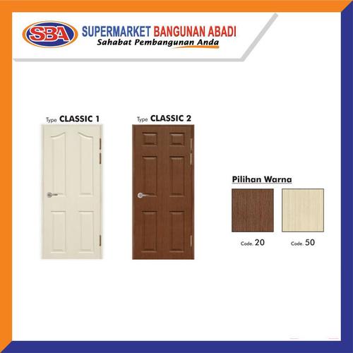 Jual PINTU KAMAR SPLUS ABS 80 X 200CM KLASIK DAUN PINTU + KUSEN - 50 ...