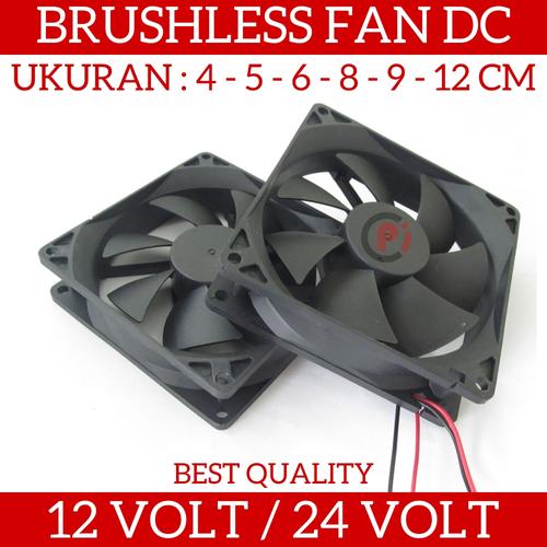 Jual Cooling Fan Brushless DC Kipas Pendingin DC 12V 24V 2 Kabel 12 24 ...