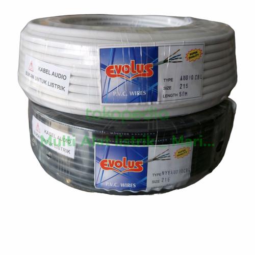 Jual Kabel hyo rambut 2x1,5 Evolus kbl ekonomis 2 X 1,5mm nyyhyo ...