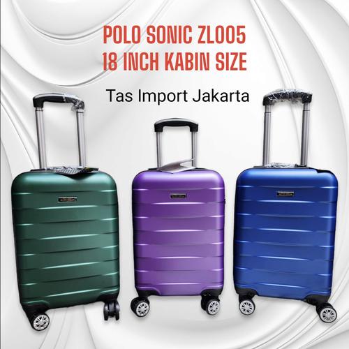 Jual koper fiber polo Sonic 18 inch hardcase, ORI - cabin size - Biru - Jakarta Pusat - Tas ...