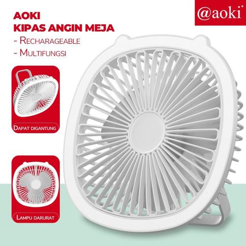 Jual Kipas Angin Emergency Aoki Dengan lampu Ringlight 8 inch AF-809Y ...