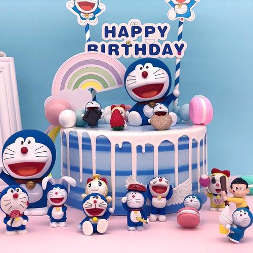 Jual CCA28 Topper Doraemon Karakter Figur Cartoon Hias Kue Ultah Anak ...