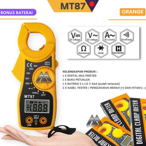 Jual Digital Clamp Ampere Meter MT-87 Alat Tes Arus Listrik - Jakarta ...