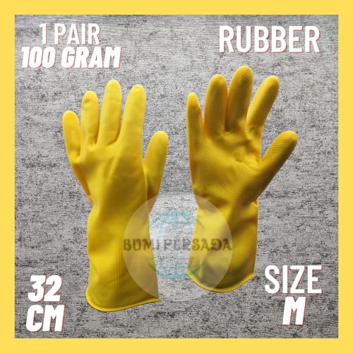 Jual Sarung Tangan Karet Latex Dotted Rubber Hand Gloves Tebal ...