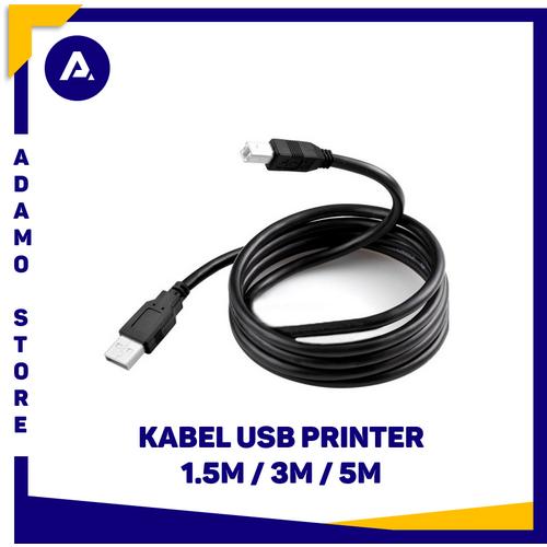 Jual Kabel USB Printer Type A Male to B Male 1,5m / 3m / 5m - 1,5m ...