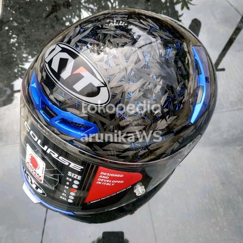 Jual KYT TT COURSE carbon forged /skining carbon helm / helm kyt ttc ...