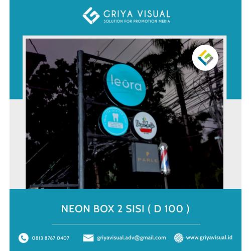 Jual NEON BOX BULAT 2 SISI, DIAMETER 100CM ( LEORA ) - Jakarta Selatan ...