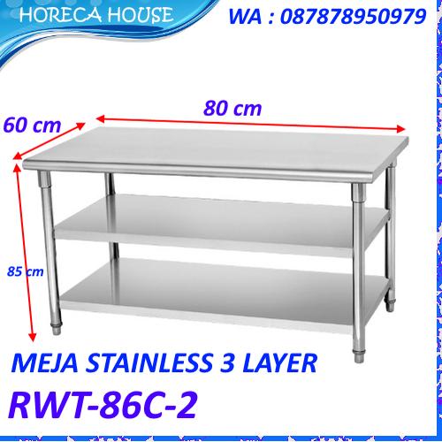 Jual Meja Kerja Stainless 3 Layer RWT-86C-2 MUTU - Jakarta Barat ...