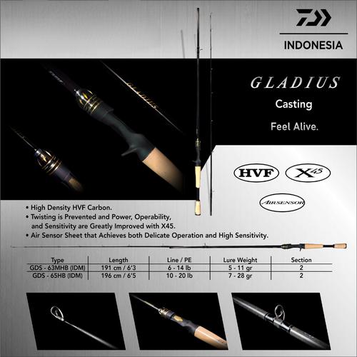 Jual Rod / Joran Casting Daiwa Gladius - 63MHB - Kota Surabaya - Julius ...