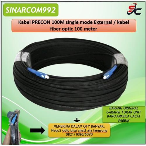 Jual Kabel FO PRECON 100M single mode External /kabel fiber optic 100 ...