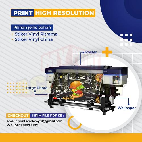 Jual Print high resolution stiker vinyl ritrama, stiker vinyl cina ...